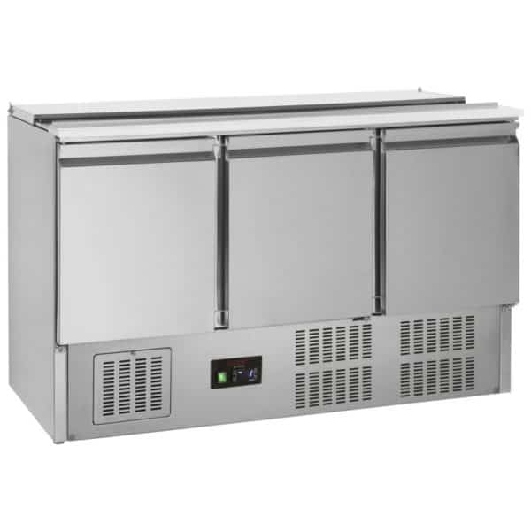 TEFCOLD GS365 Commercial 3 Door Gastronorm Chilled Prep Counter - Cater ...
